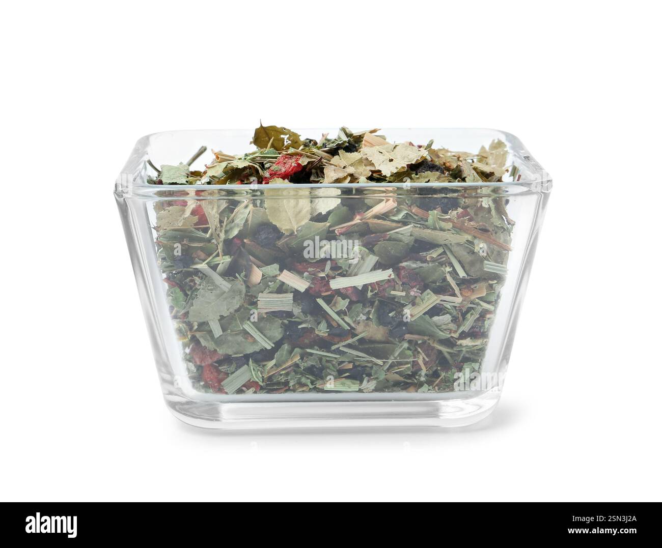 Dry herbal tea brew in bowl isolated on white Stock Photo - Alamy