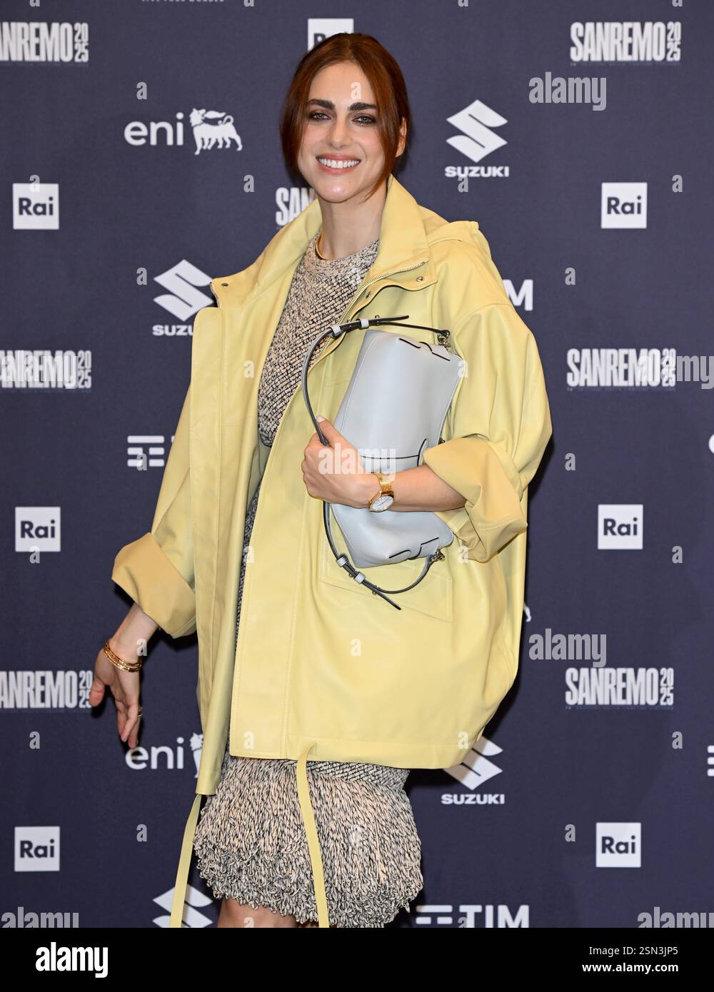 Sanremo, Italy. 13th Feb, 2025. Photocall Rai 1 Organization - Miriam ...
