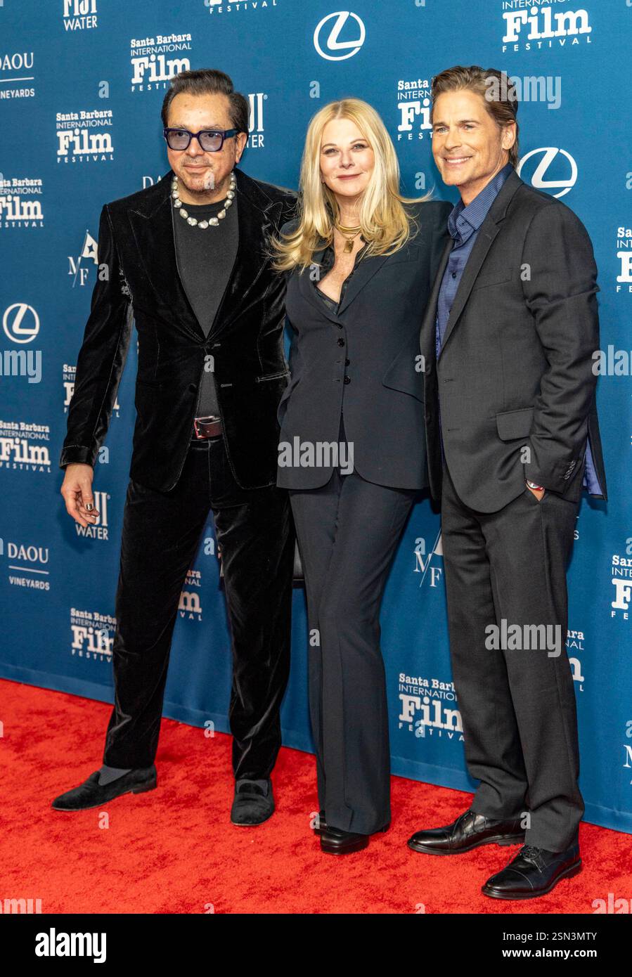 (i-r) SBIFF Executive Director, Roger Durling, (Rob Lowe Spouse) Sheryl ...