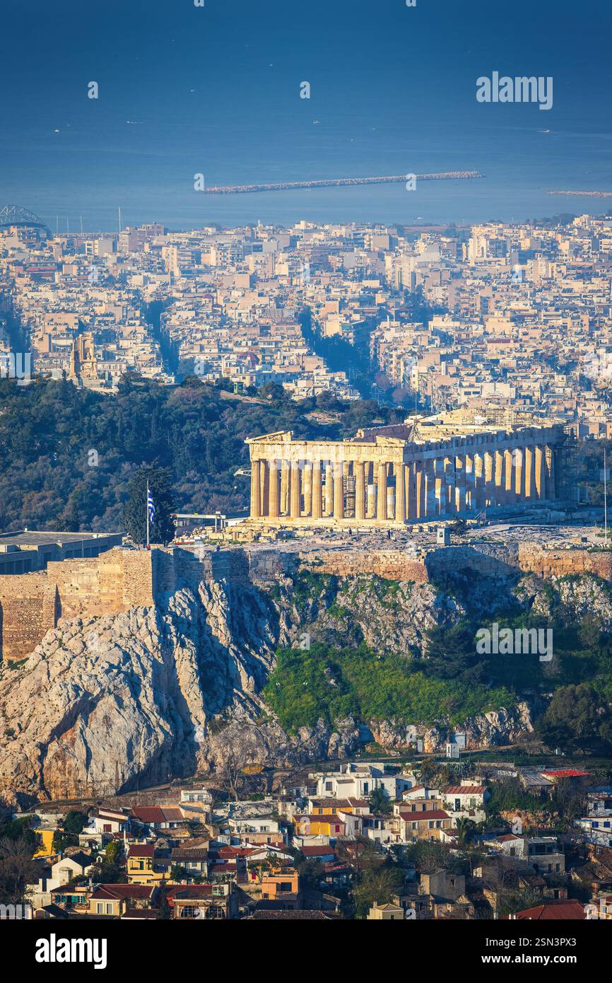 The Parthenon is a former temple on the Athenian Acropolis, Greece, that was dedicated to the ...