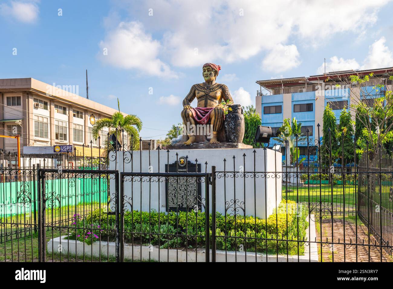 May 8, 2023: Rajah Humabon Monument at Cebu, Philippines. It honors ...