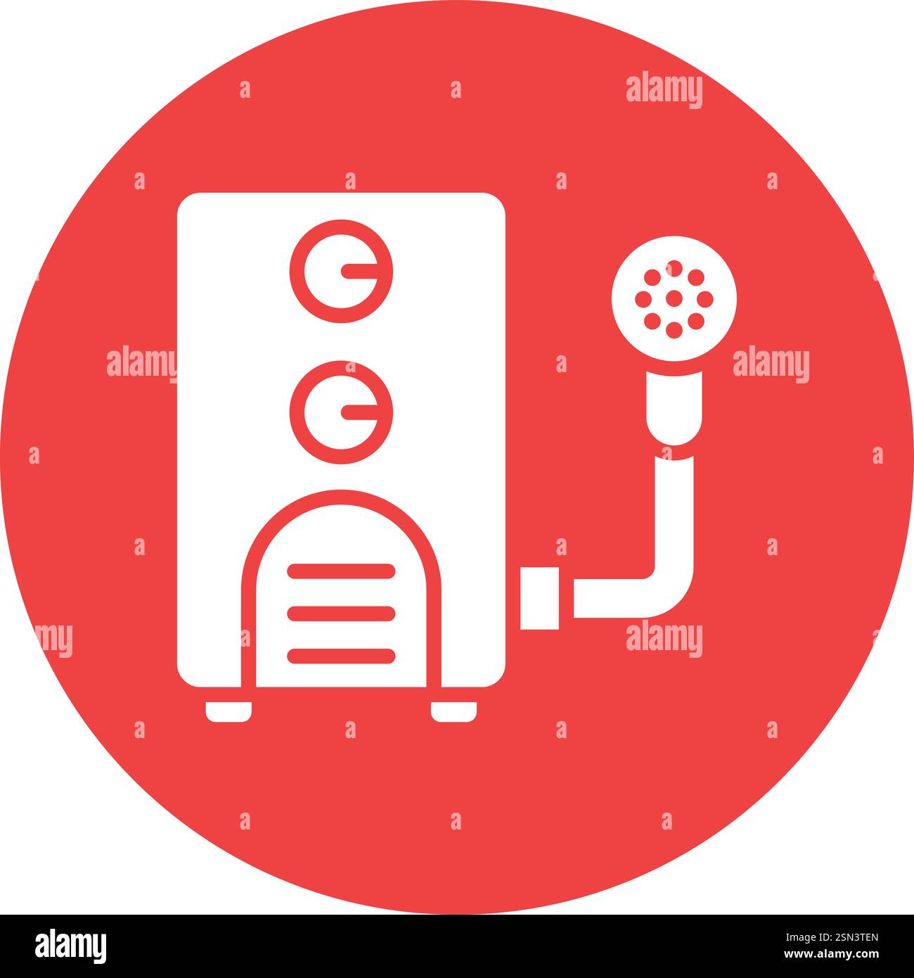 Water boiler Vector Icon Design Illustration Stock Vector Image & Art ...