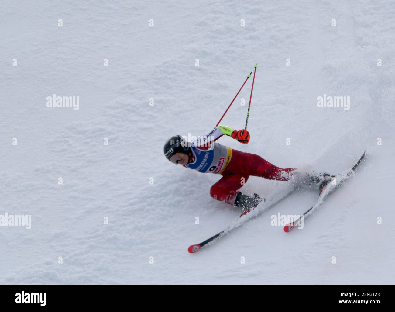 Saalbach Hinterglemm, Austria. 13th Feb, 2025. Alpine skiing: World ...
