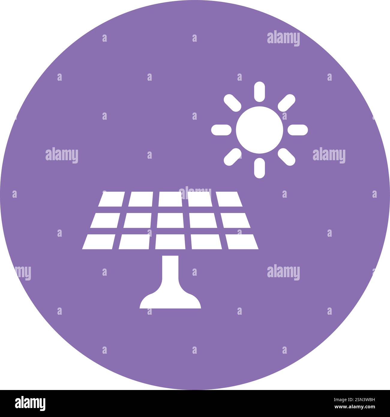 Solar panel Vector Icon Design Illustration Stock Vector Image & Art ...