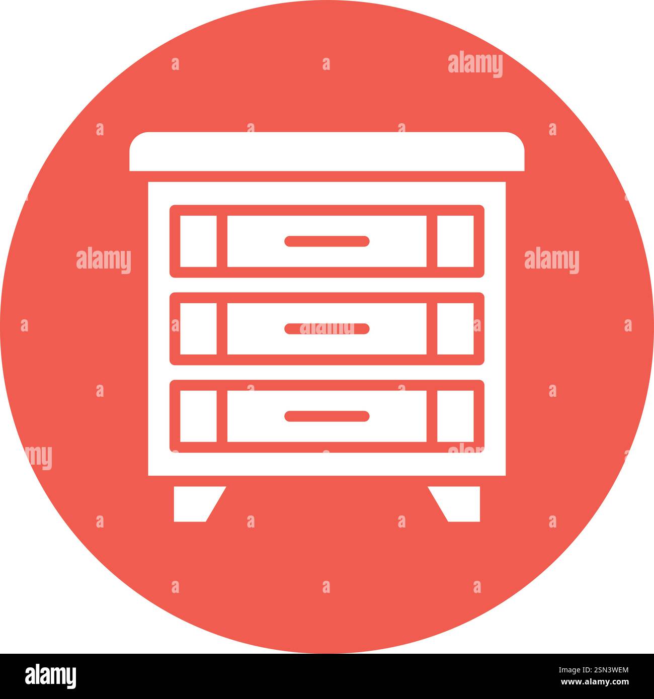 Chest drawers icon set Cut Out Stock Images & Pictures - Alamy