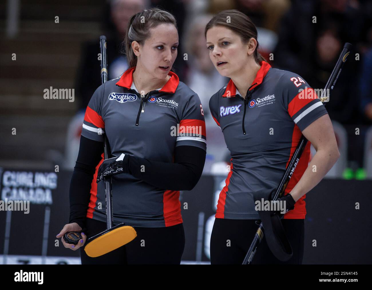 Calgary, Canada. 25th Feb, 2024. Team Ontario-Homan skip Rachel Homan ...