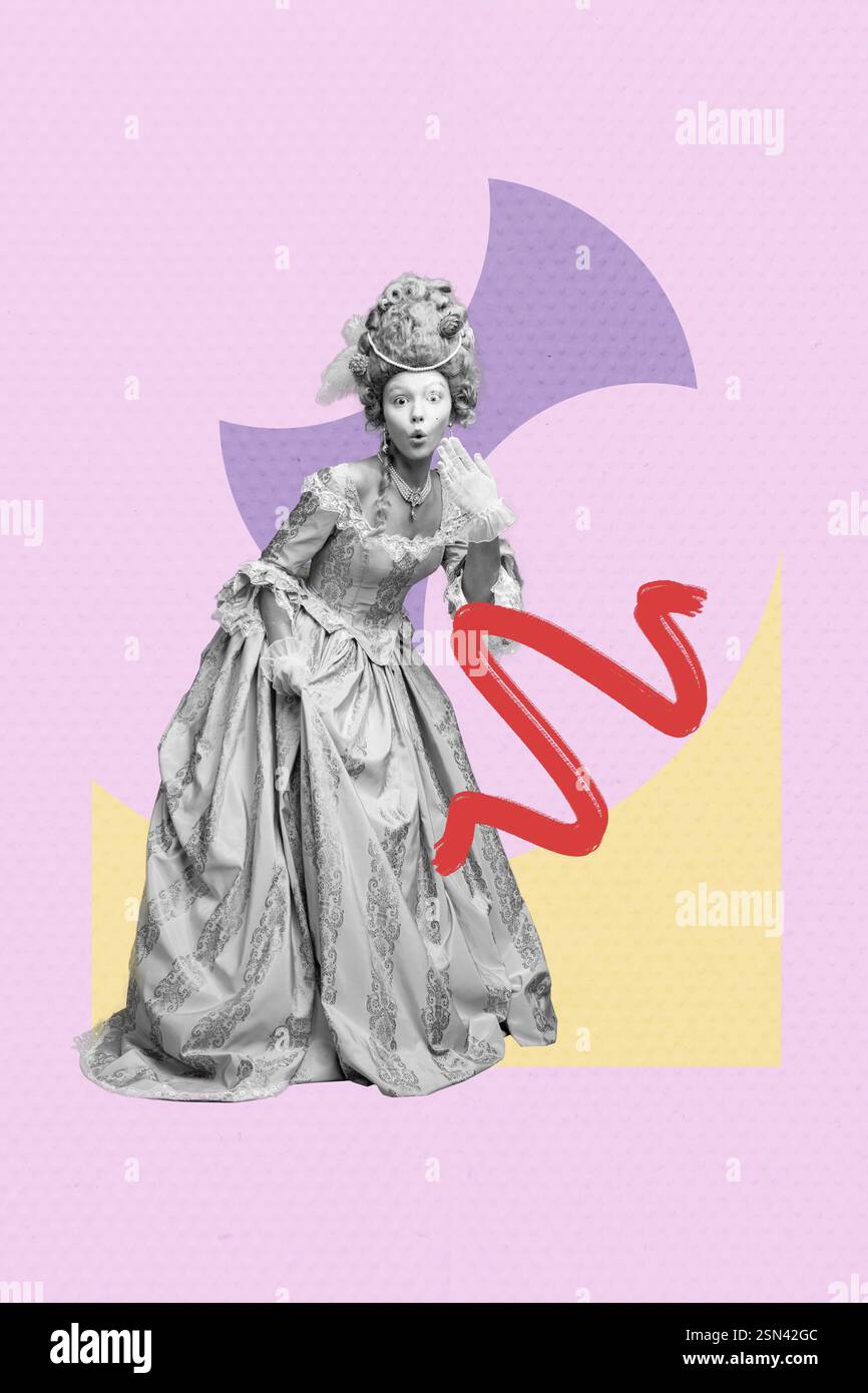 Composite image montage trend artwork collage of young woman kiss face ...