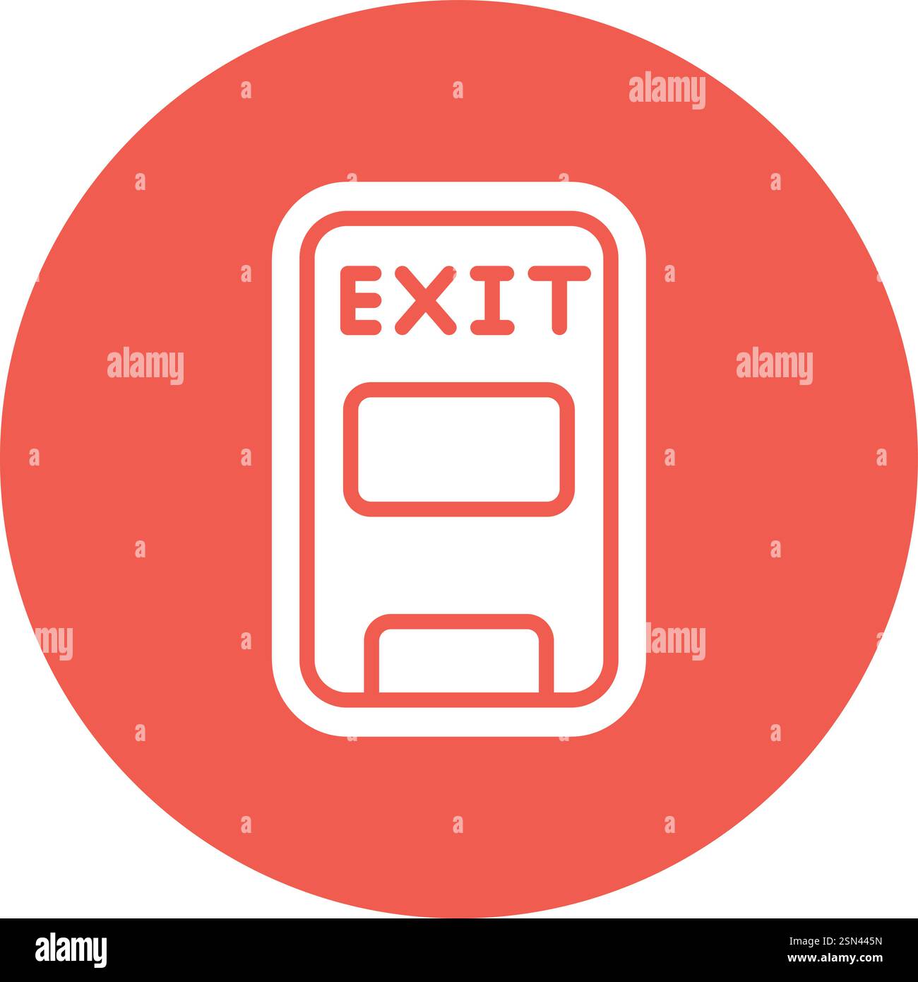 Emergency exit Vector Icon Design Illustration Stock Vector Image & Art ...