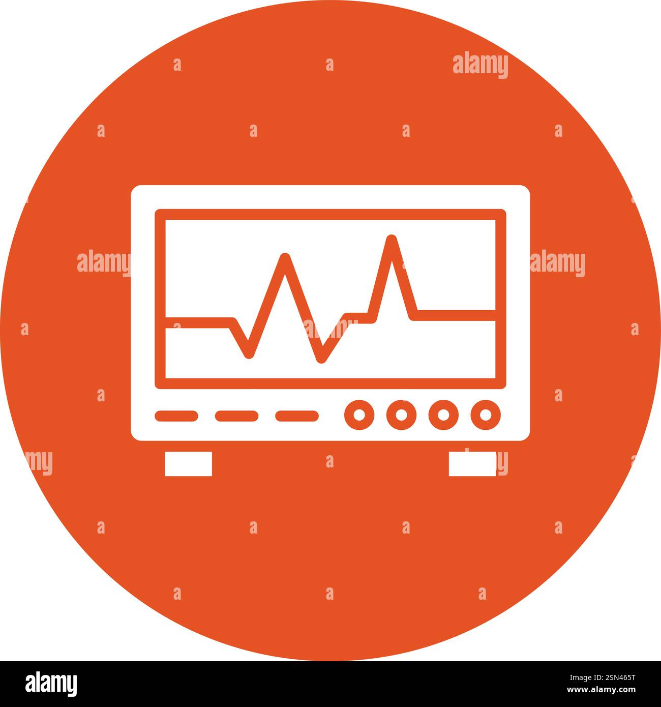 Ecg monitor Vector Icon Design Illustration Stock Vector Image & Art ...