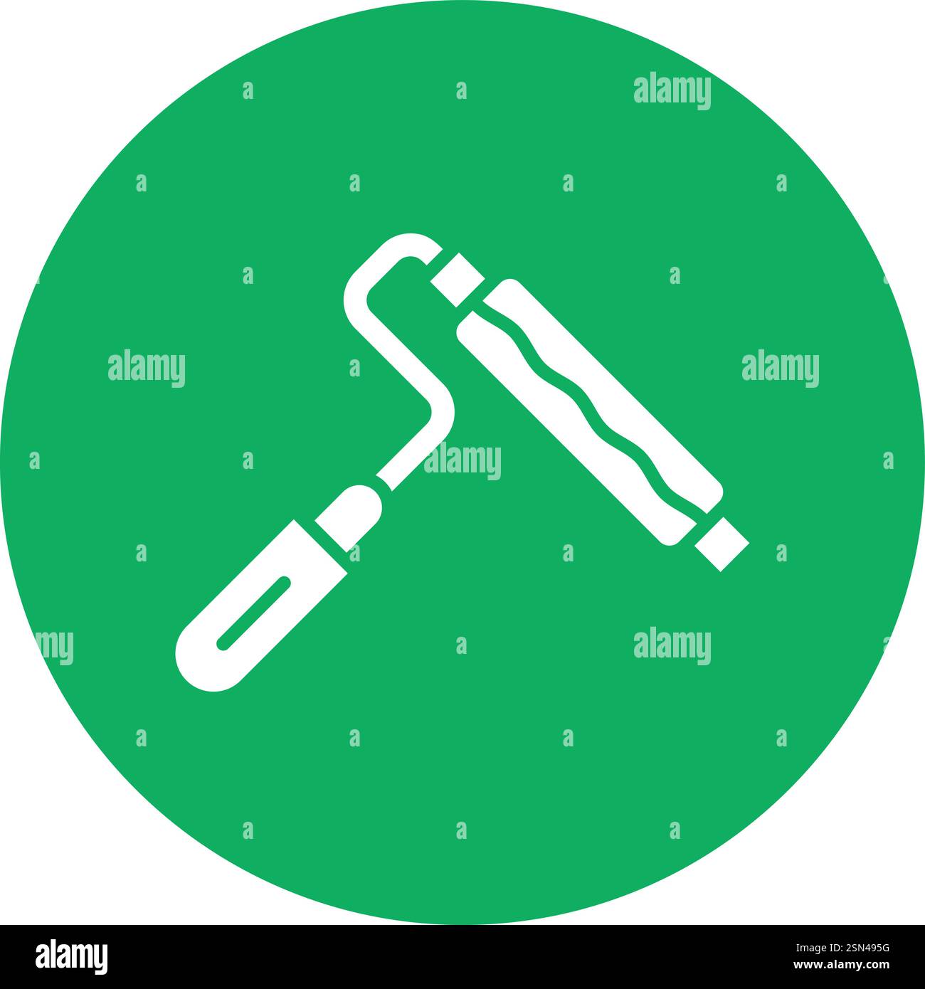 Paint roller Vector Icon Design Illustration Stock Vector Image & Art ...