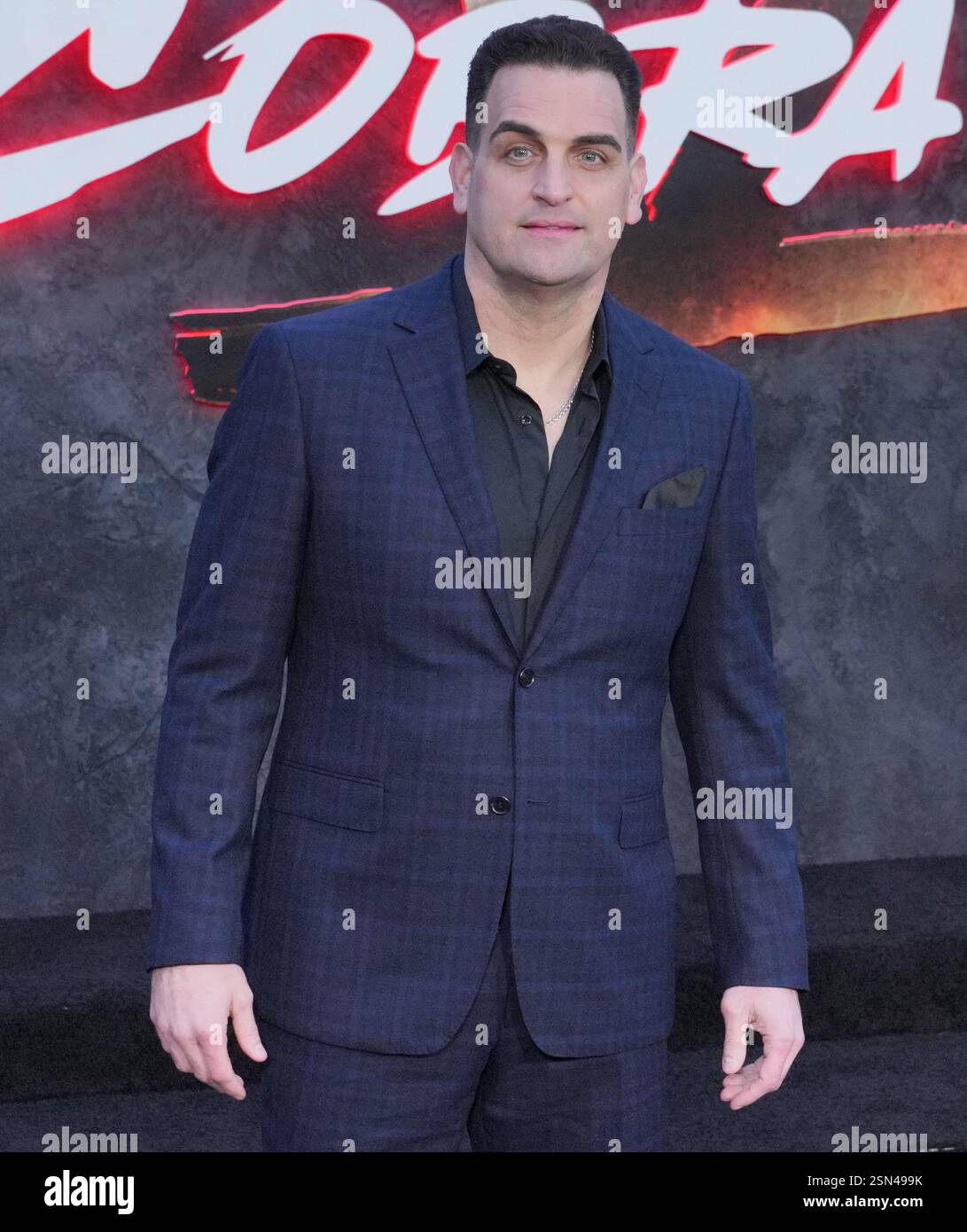 Los Angeles, USA. 12th Feb, 2025. Bret Ernst arrives at Netflix's COBRA ...