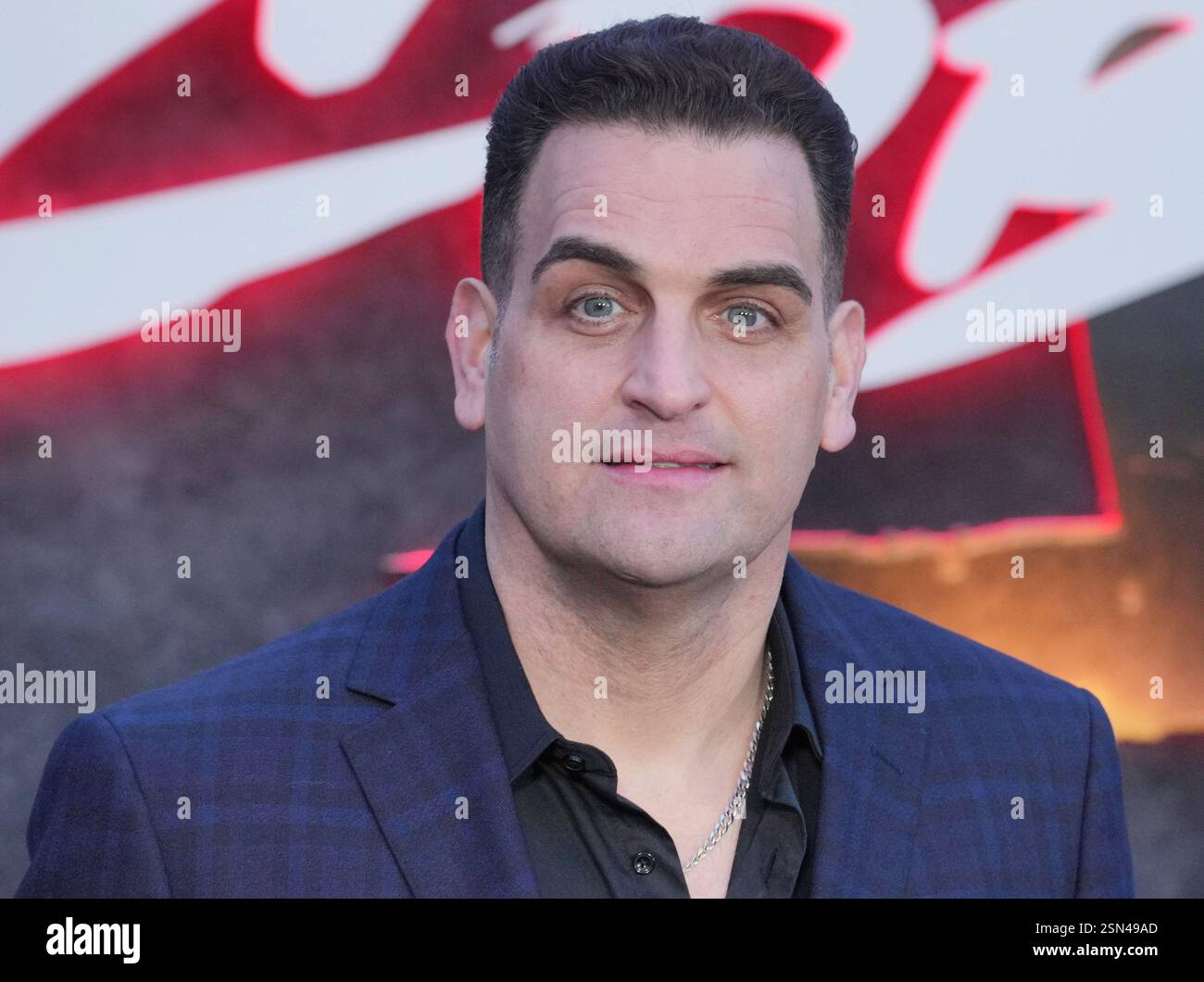 Los Angeles, USA. 12th Feb, 2025. Bret Ernst arrives at Netflix's COBRA ...