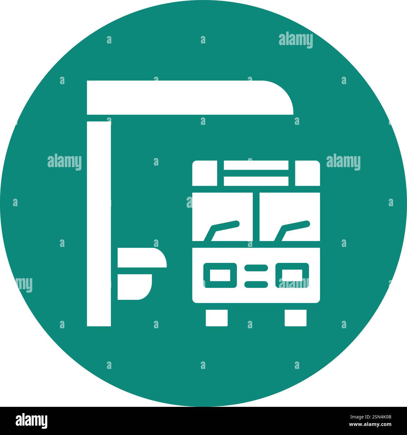 Bus stop vector vectors Cut Out Stock Images & Pictures - Alamy