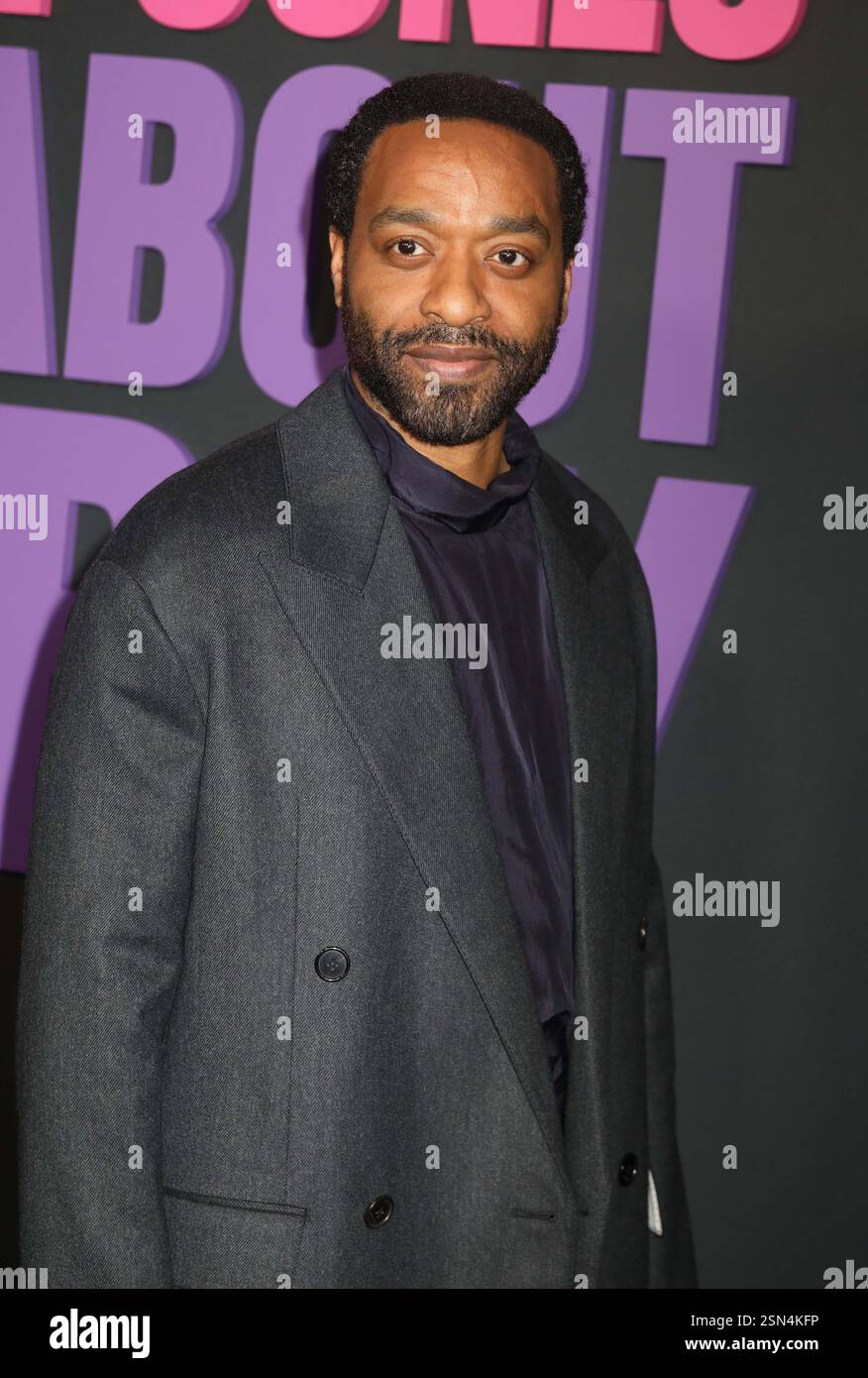 February 13, 2025, New York, New York, USA: Actor CHIWETEL EJIOFOR seen ...