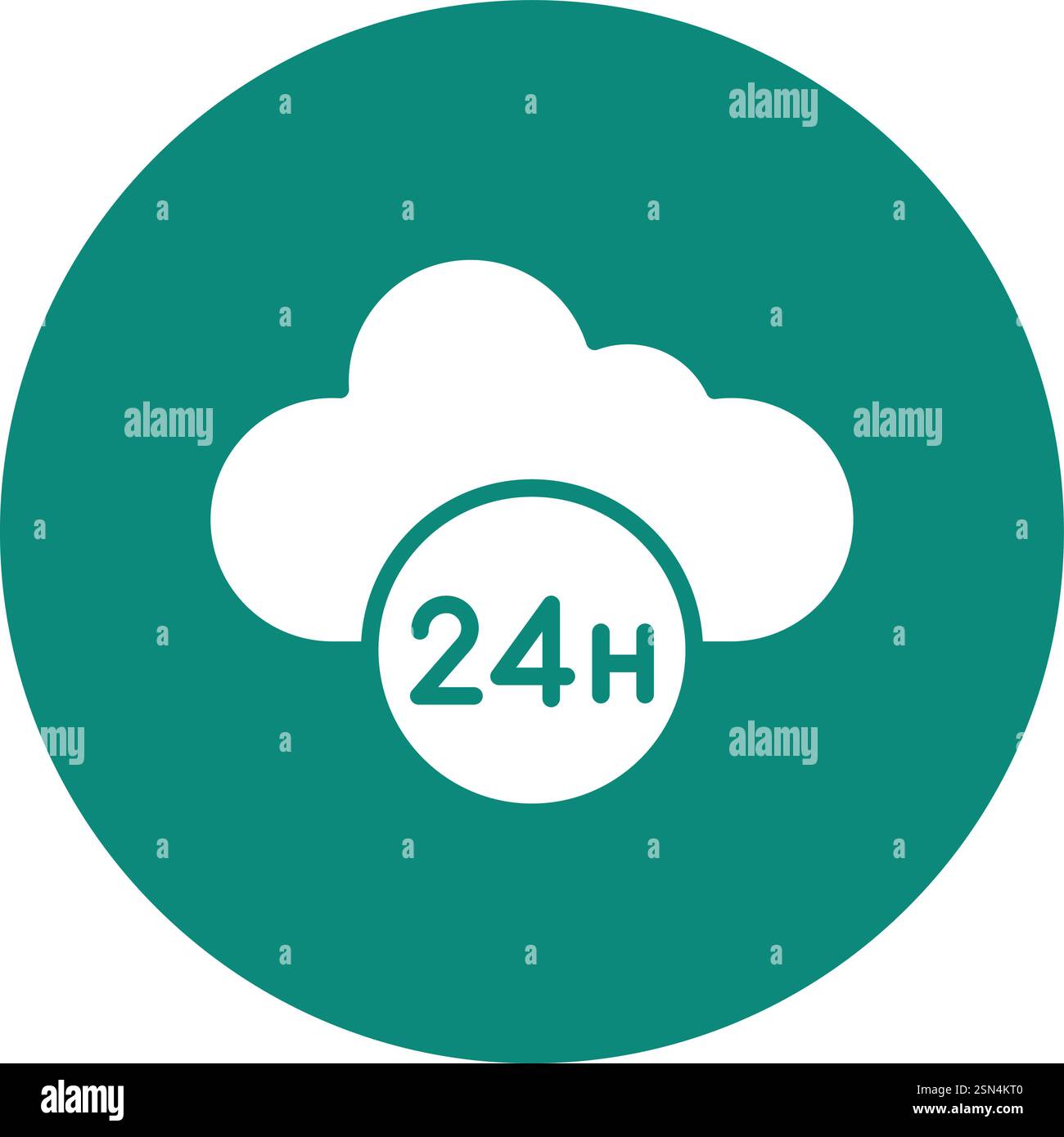 24 hour Vector Icon Design Illustration Stock Vector Image & Art - Alamy