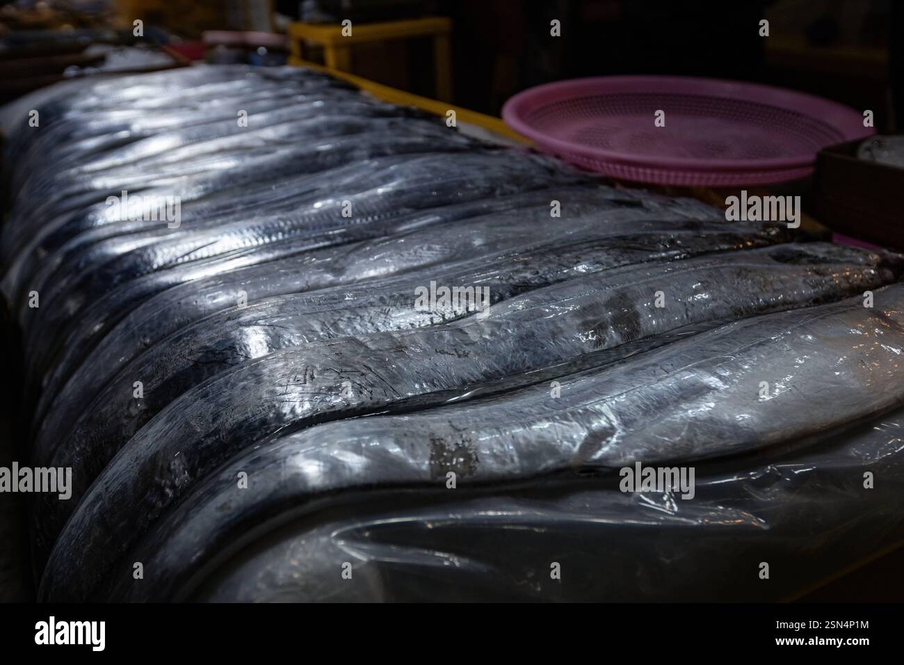 Fish market stall at Dongmun Traditional Market, Jeju Island, South ...