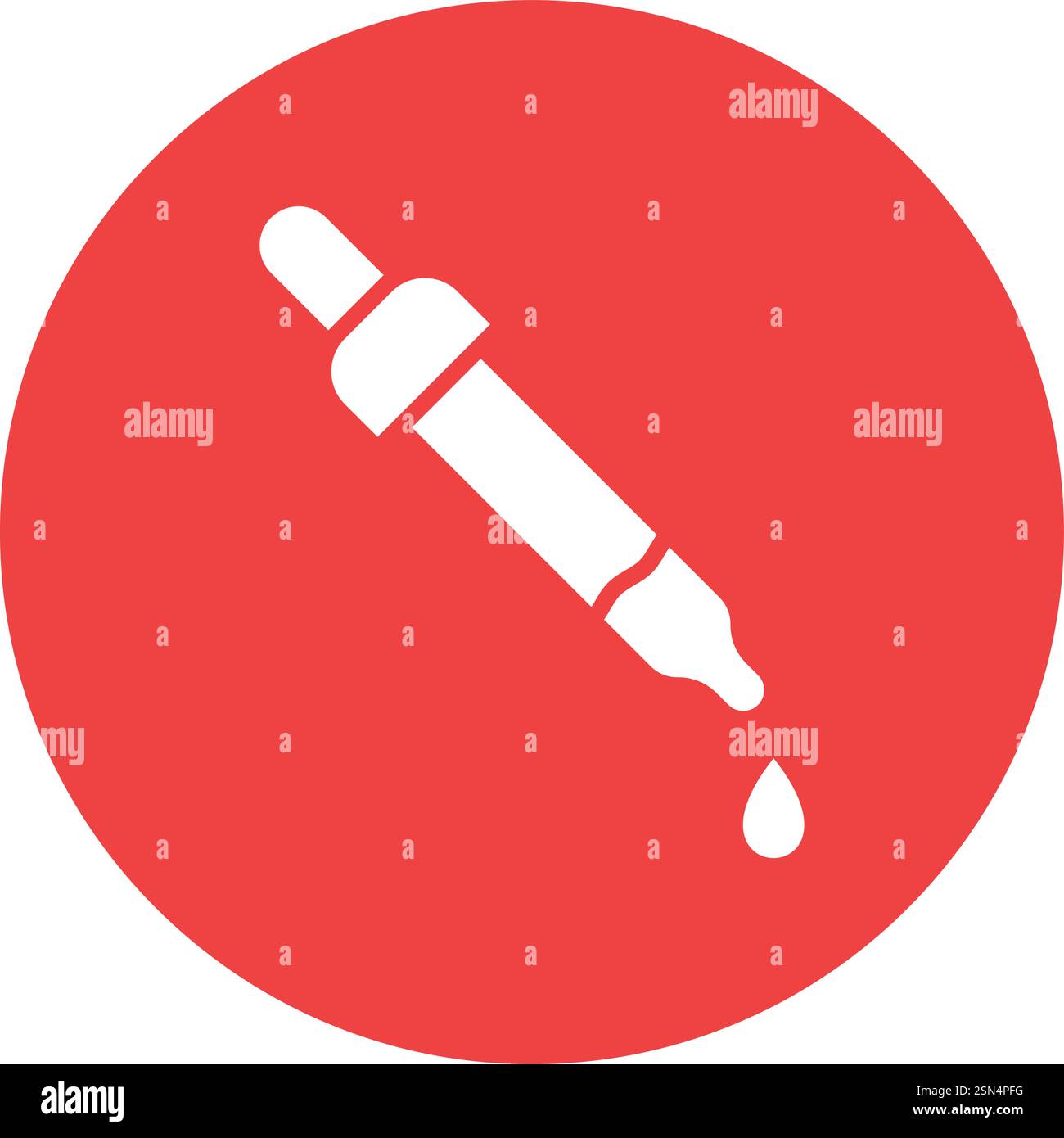 Pipette icon flat thin hi-res stock photography and images - Alamy