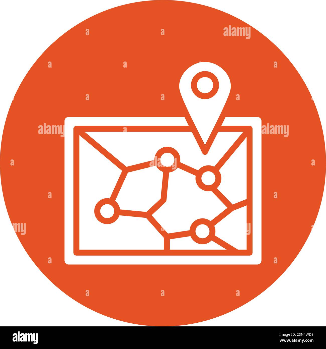 Railway map Vector Icon Design Illustration Stock Vector Image & Art ...