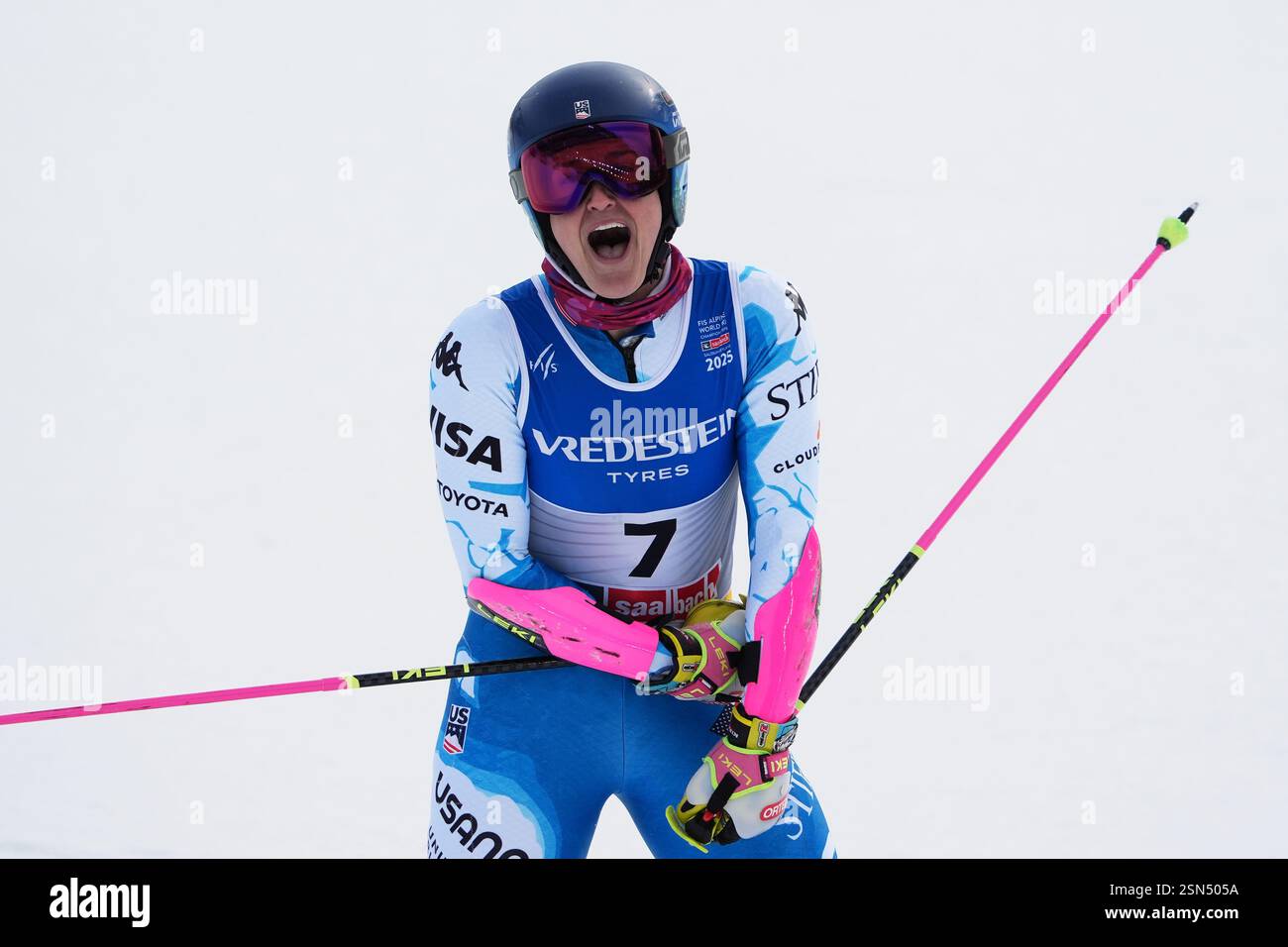 United States' Paula Moltzan celebrates winning the bronze medal in a ...