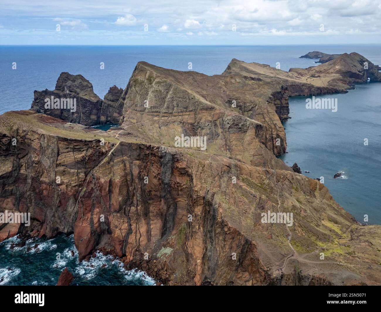 Area of Ponta de Sao Lourenco, easternmost point of Madeira Island in ...