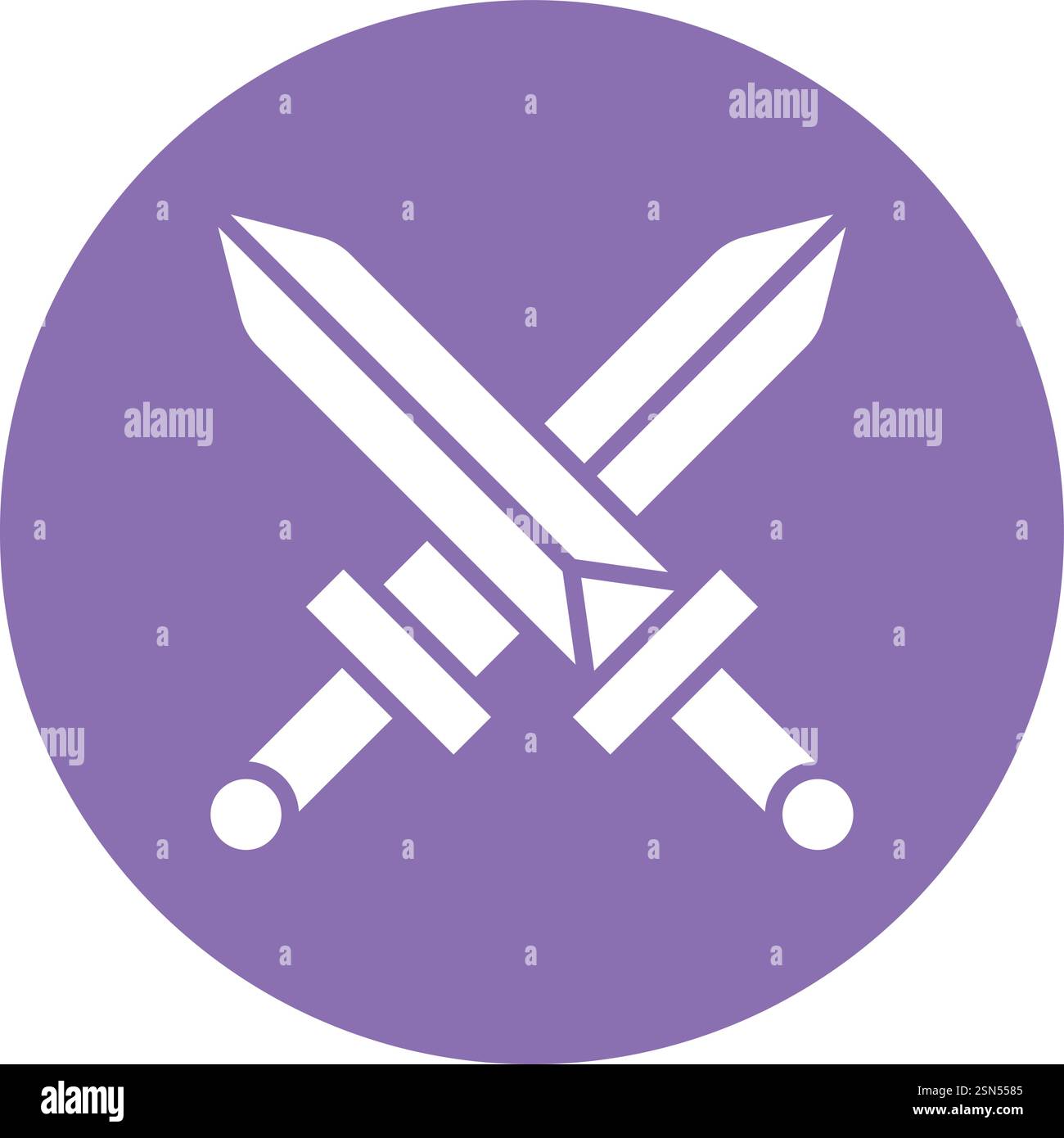 Swords Vector Icon Design Illustration Stock Vector Image & Art - Alamy