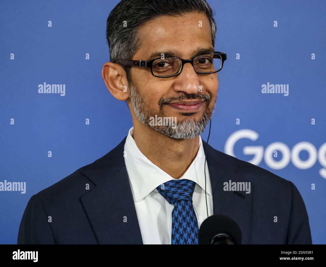 CEO of Alphabet and Google Sundar Pichai and Prime Minister of Poland ...