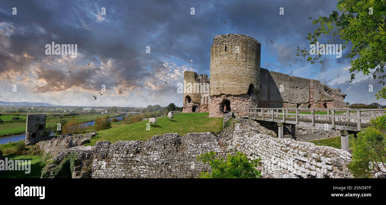 Photo of Rhuddlan Castle (Castell Rhuddlan), Rhuddlan, Denbighshire ...