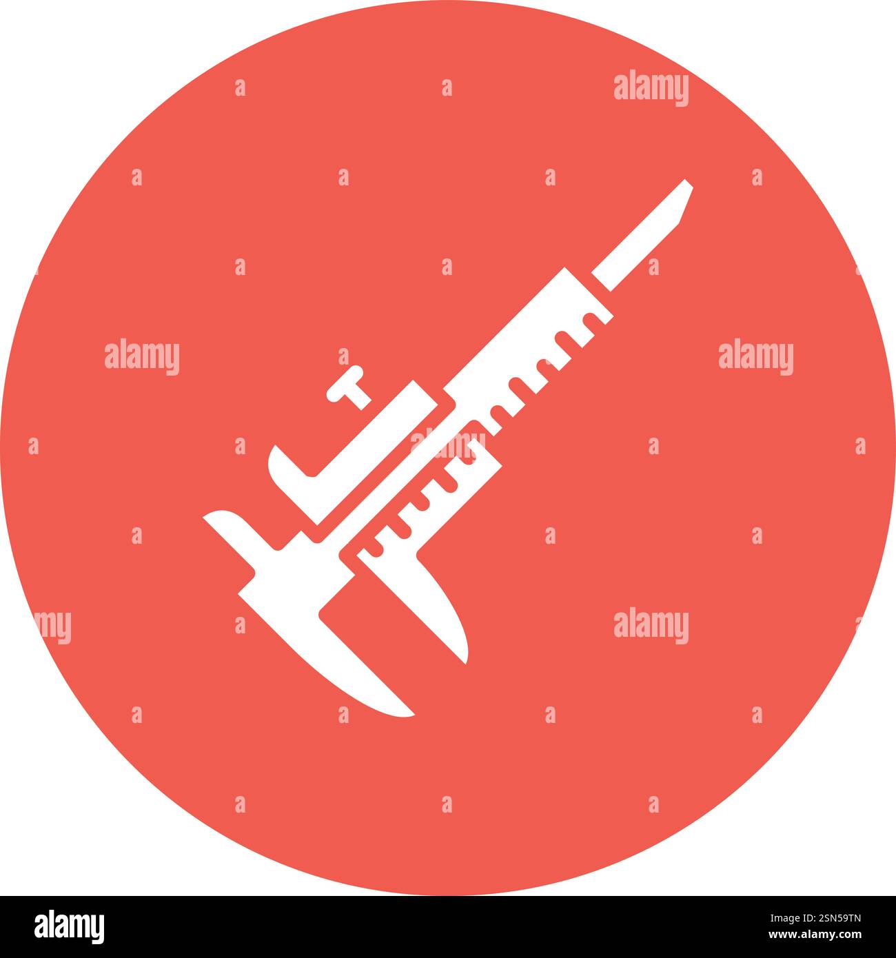 Caliper Vector Icon Design Illustration Stock Vector Image & Art - Alamy