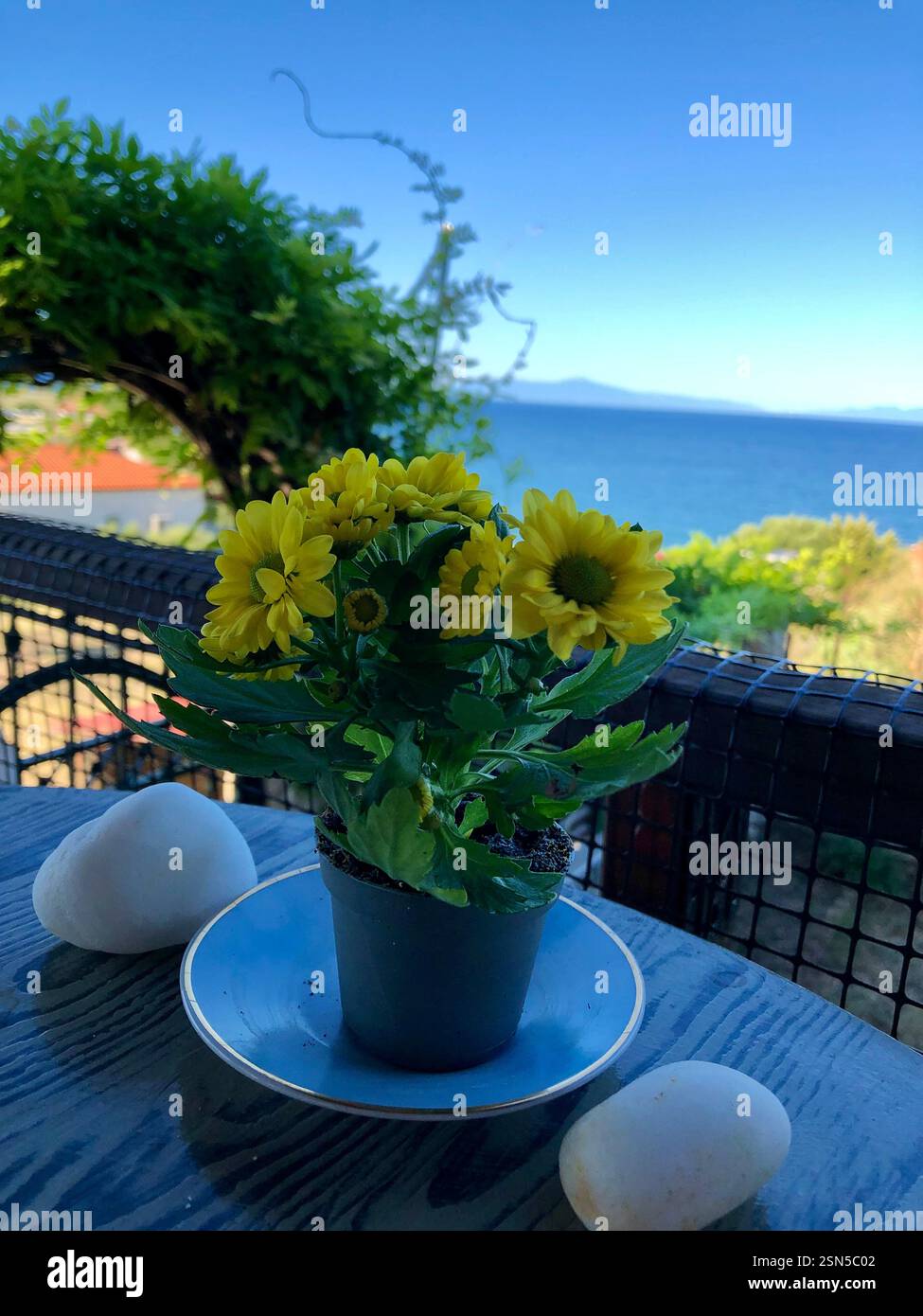 Greek island see view Stock Photo - Alamy