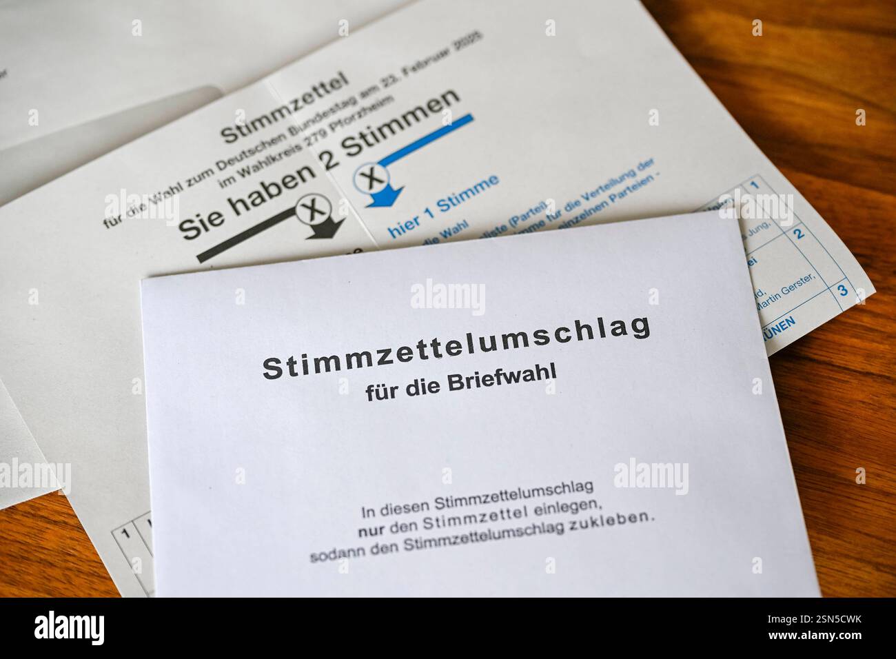 Wahlunterlagen zur Bundestagswahl 2025, Deutschland, BLF, *** Election ...