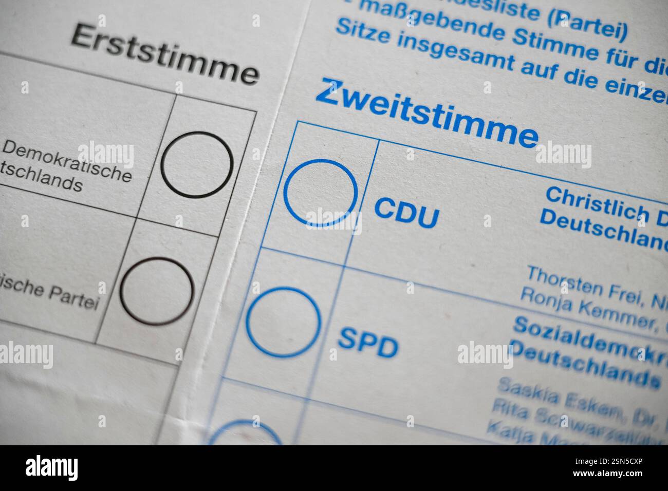 Wahlunterlagen zur Bundestagswahl 2025, Deutschland, BLF, *** Election ...