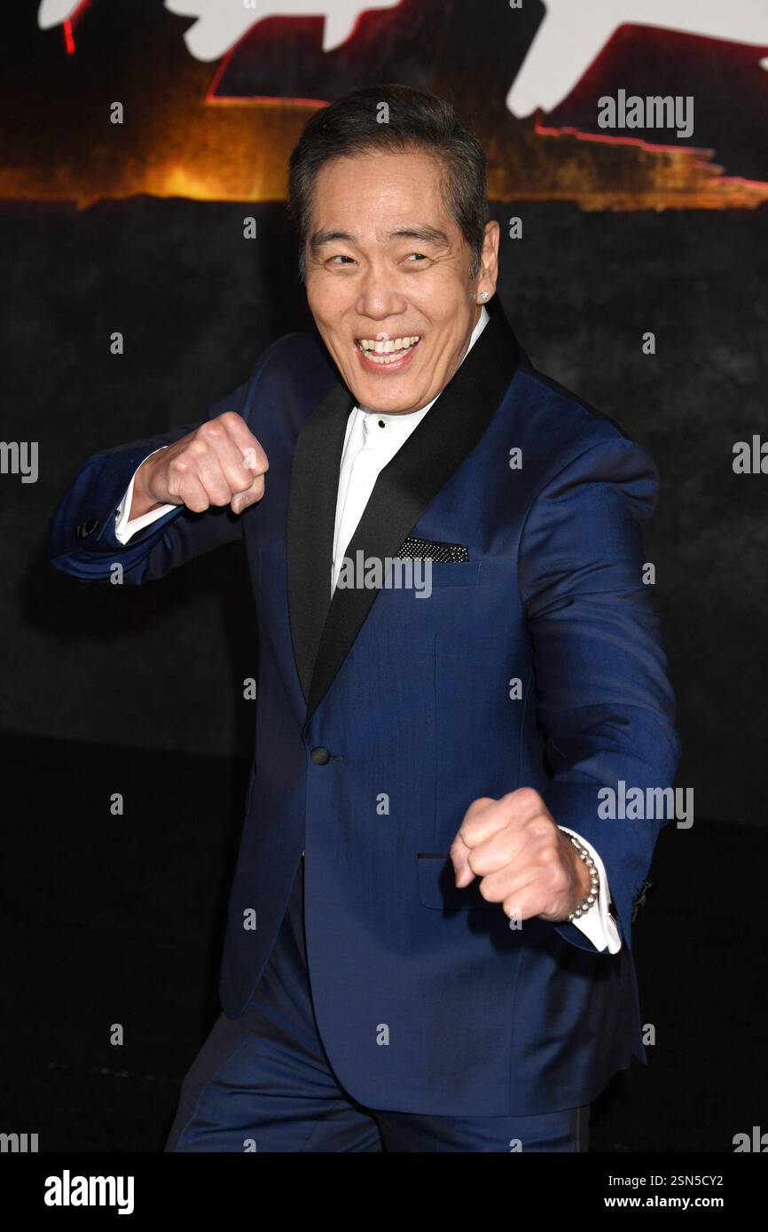 Hollywood, Ca. 12th Feb, 2025. Yuji Okumoto at Netflix's Cobra Kai ...