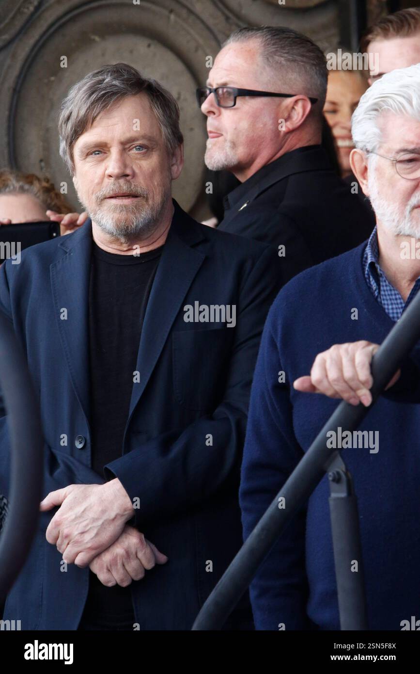 Mark Hamill poses during the ceremony honoring Mark Hamill with a star ...