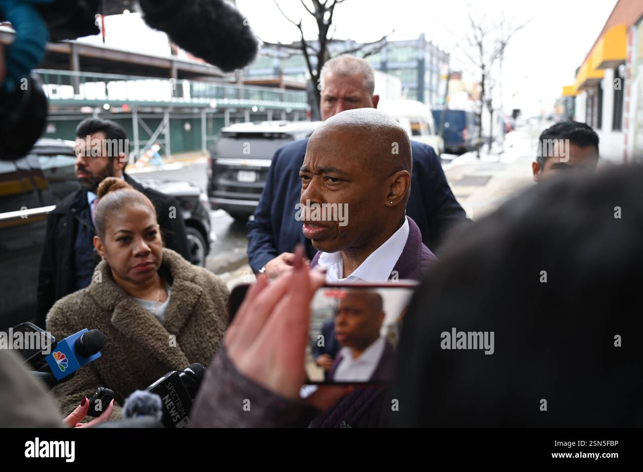 Mayor Eric Adams hosts an older adult town hall at Sunnyside Community ...