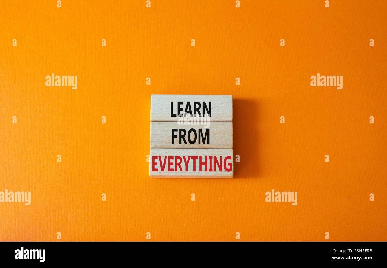 Learn from Everything symbol. Concept words Learn from Everything on ...