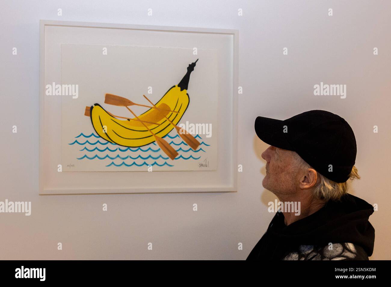 Bananensprayer im August Macke Haus Bonn 13.02.2025 Streetart Künstler Thomas BAUMGÄRTEL ...