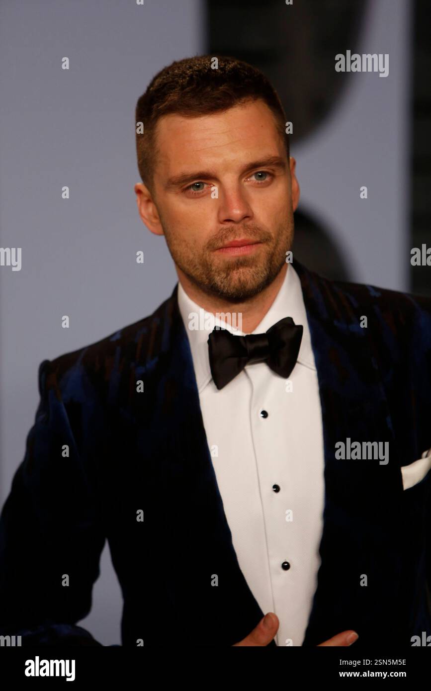 Sebastian Stan attends the Vanity Fair Oscar Party at Wallis Annenberg ...