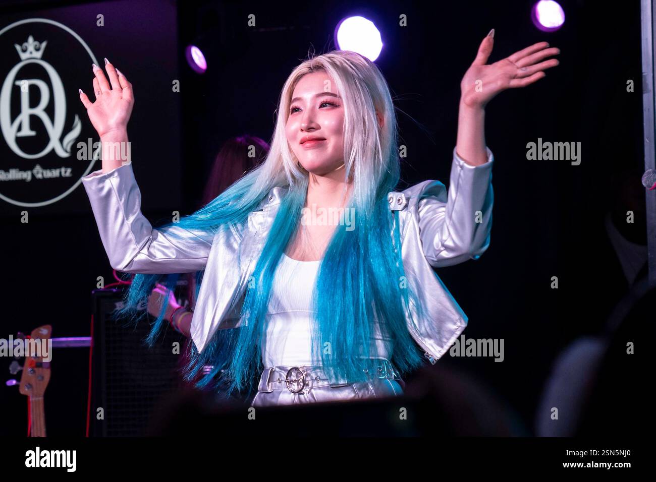 Milan, Italy. 31 January 2025. Korean rock girl band Rolling Quartz ...