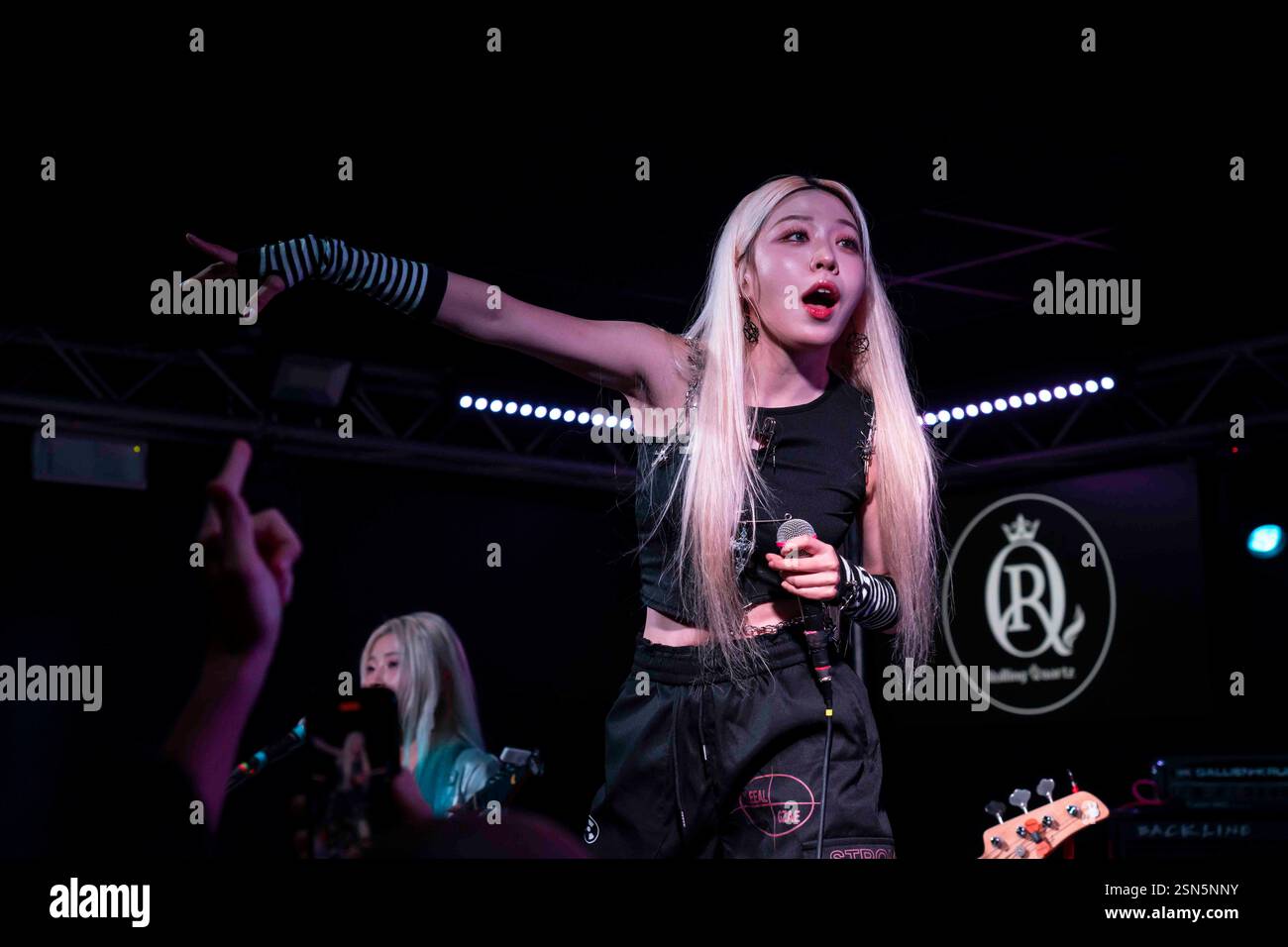 Milan, Italy. 31 January 2025. Korean rock girl band Rolling Quartz ...
