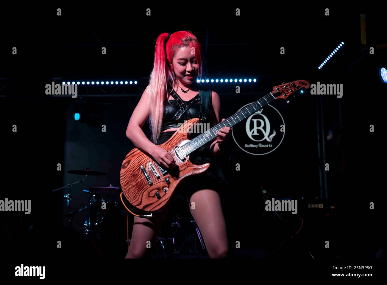 Milan, Italy. 31 January 2025. Korean rock girl band Rolling Quartz ...