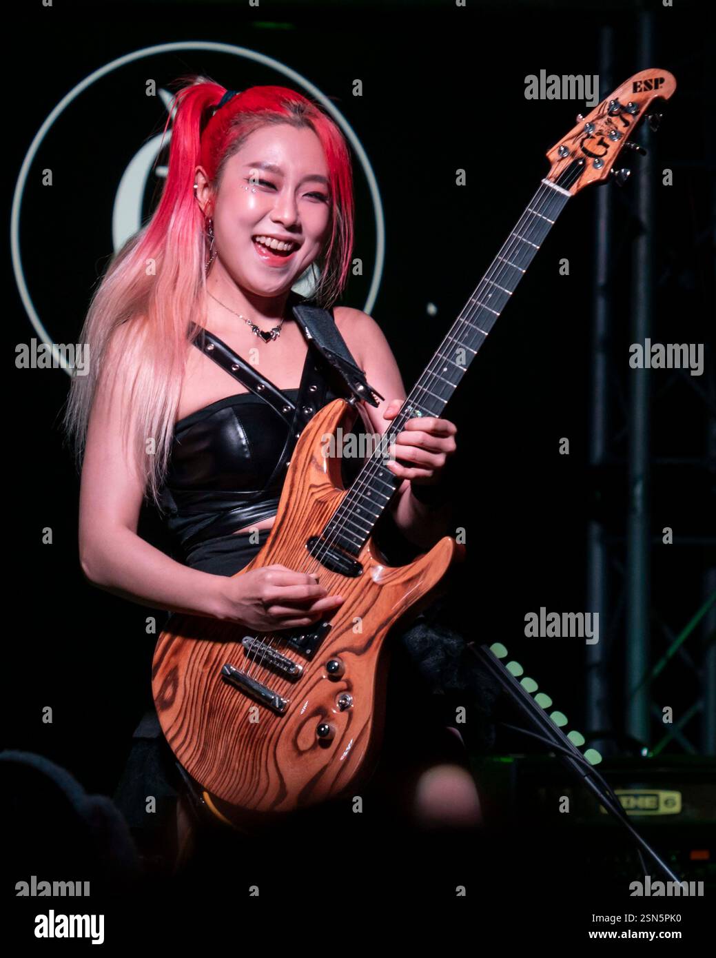 Milan, Italy. 31 January 2025. Korean rock girl band Rolling Quartz ...