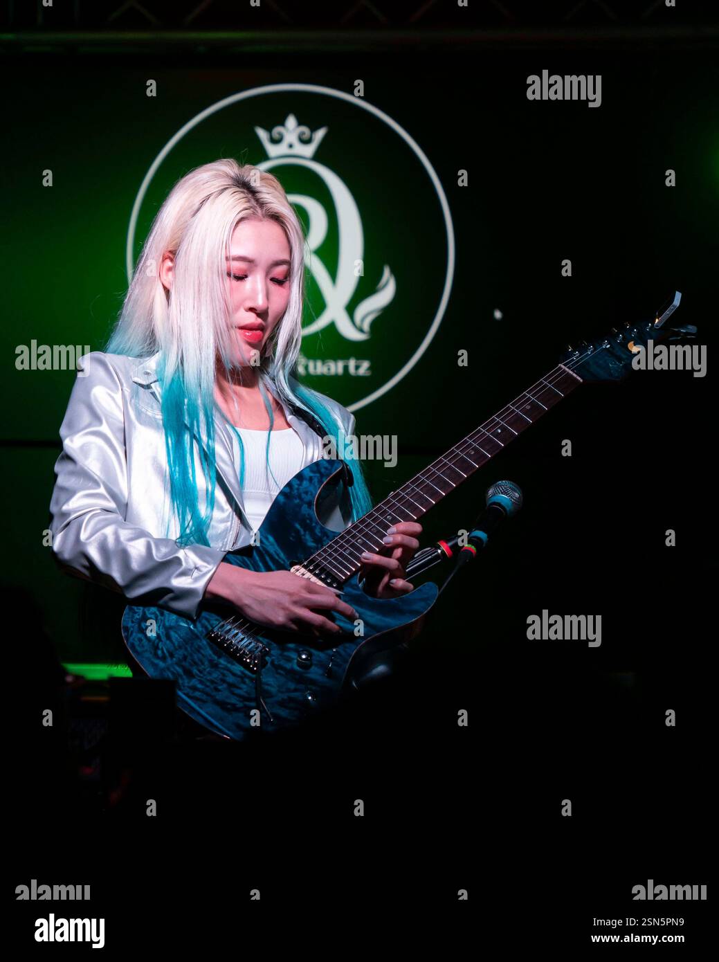 Milan, Italy. 31 January 2025. Korean rock girl band Rolling Quartz ...