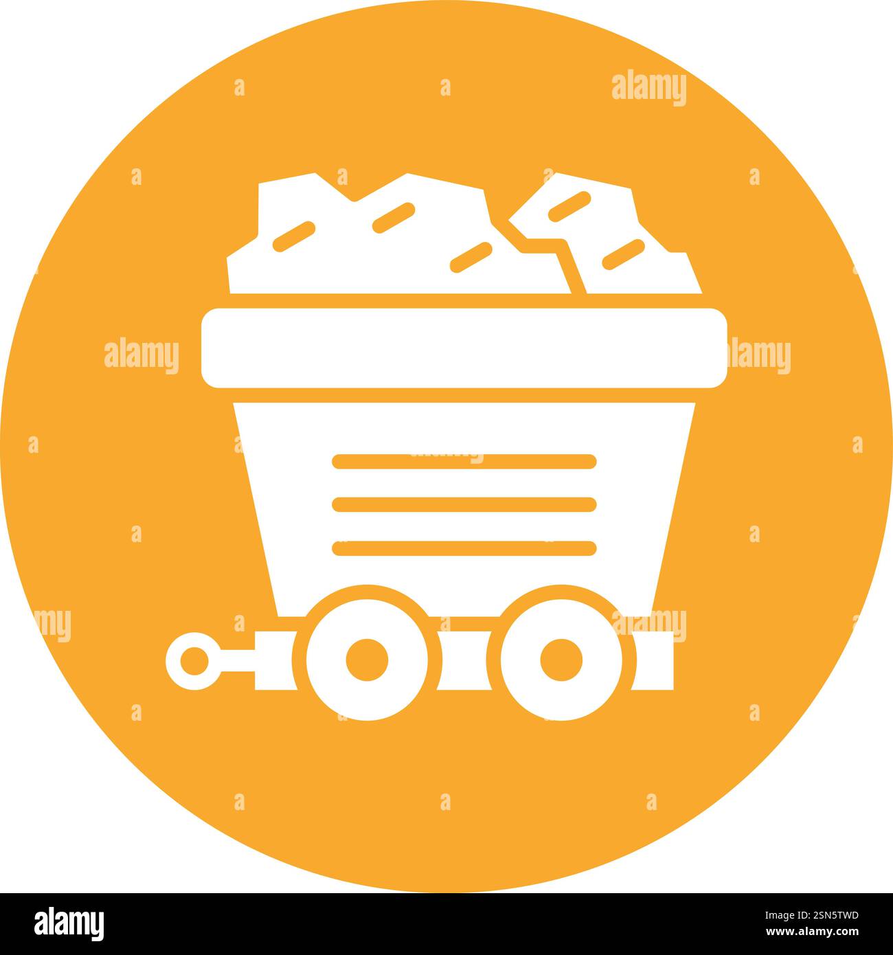 Mining cart Vector Icon Design Illustration Stock Vector Image & Art ...
