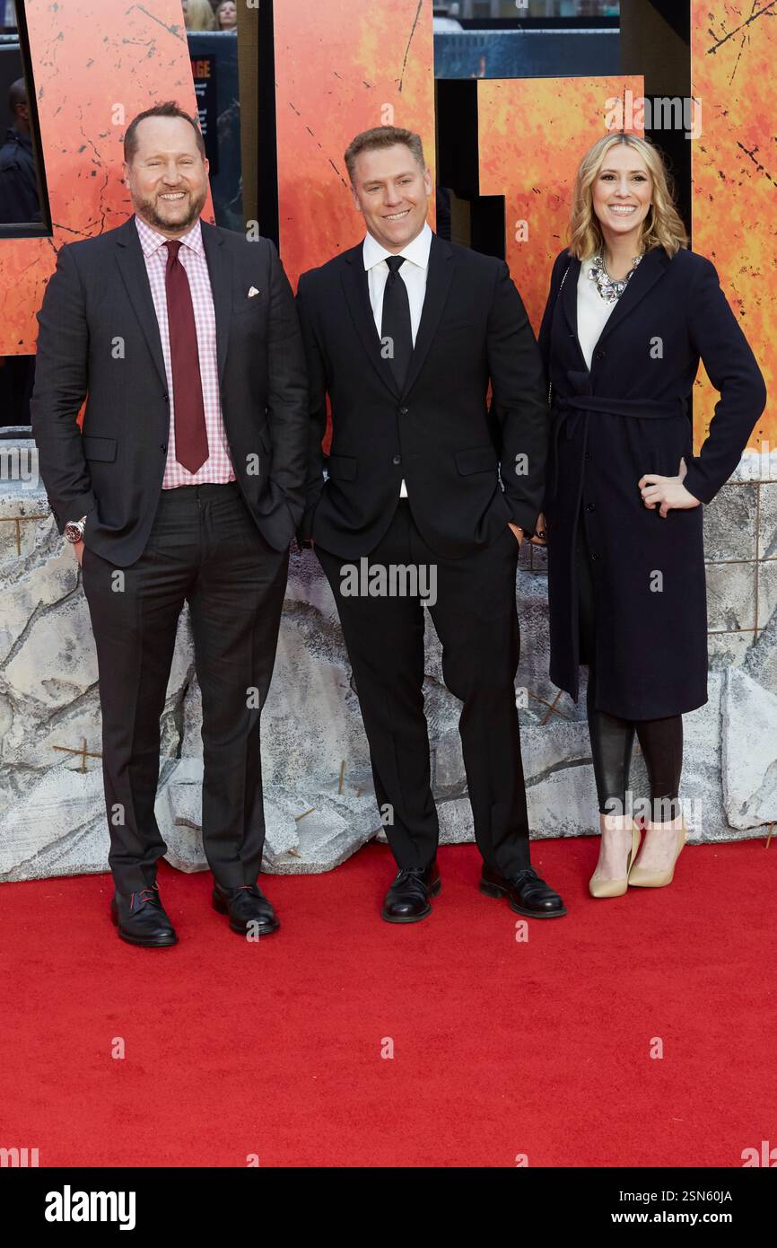 Beau Flynn, John Rickard and Wendy Jacobson attend the 'RAMPAGE ...