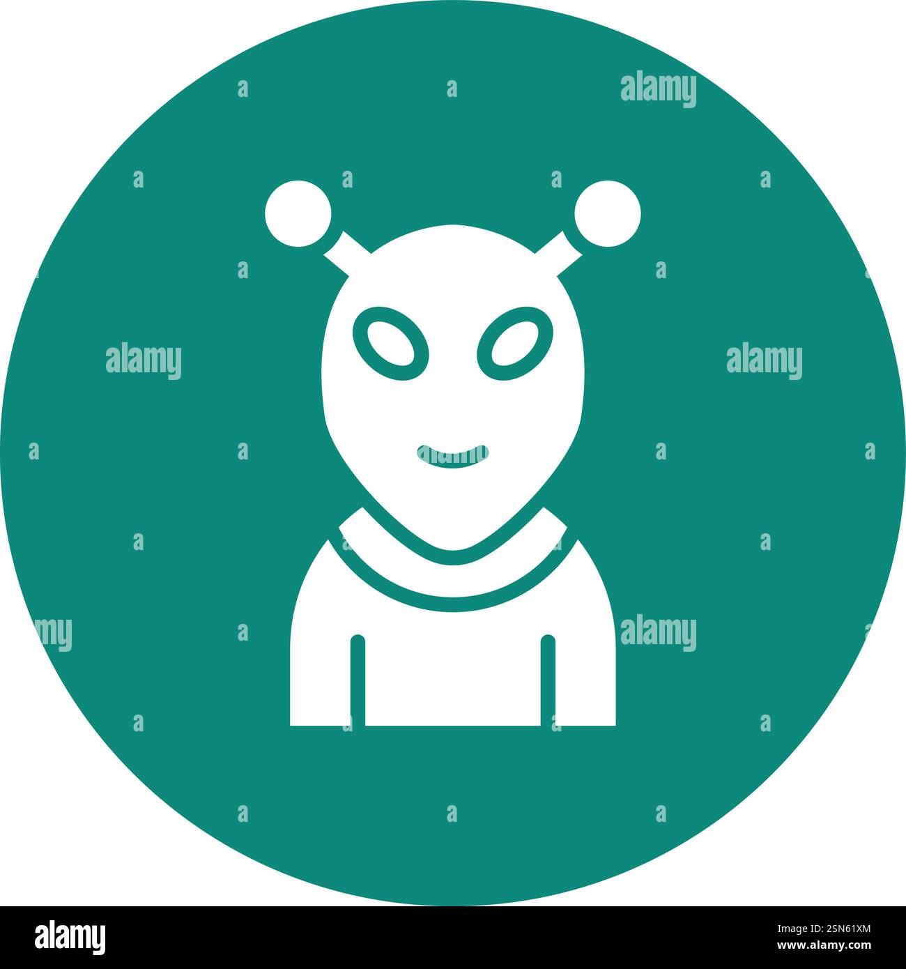 Alien Vector Icon Design Illustration Stock Vector Image & Art - Alamy