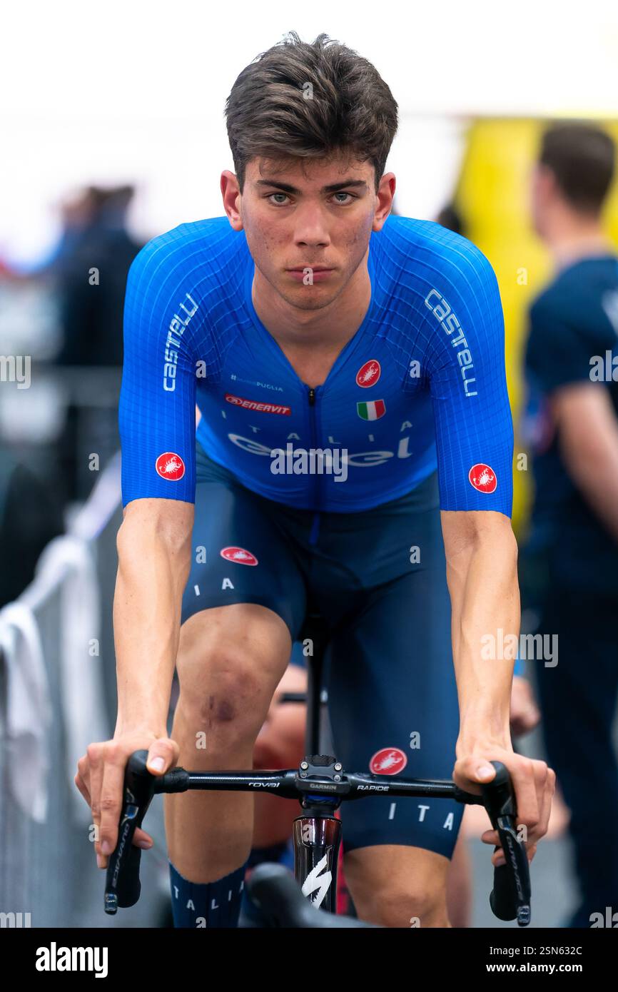 HEUSDEN-ZOLDER, BELGIUM - FEBRUARY 13: Renato Favero of Italy during ...