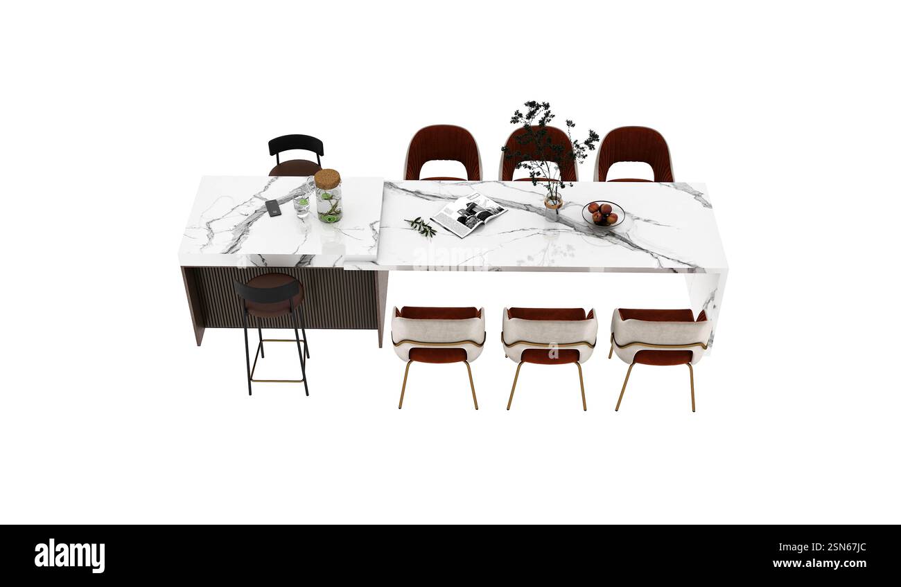 Dining table home Cut Out Stock Images & Pictures - Alamy