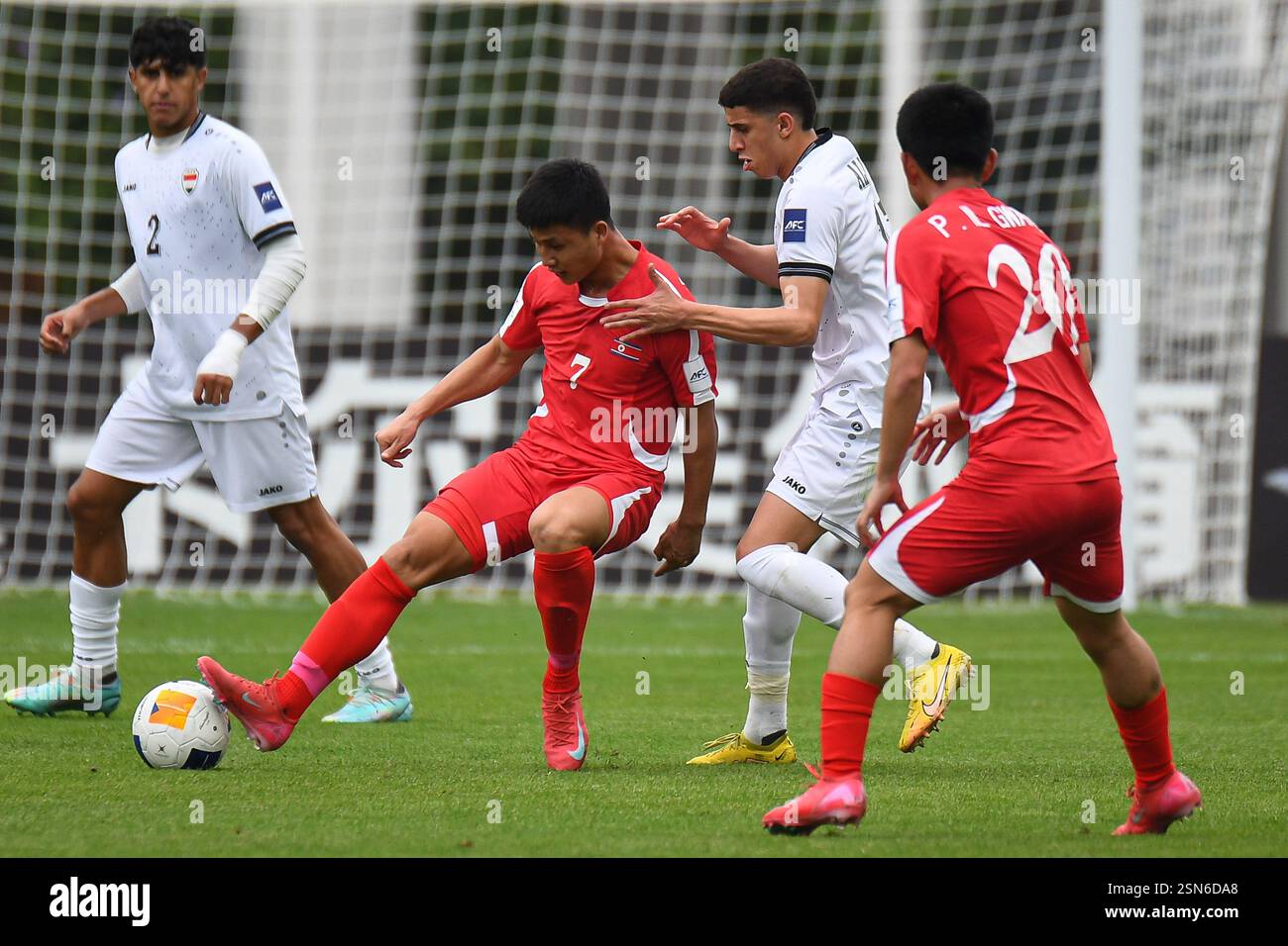 Shenzhen, China. 13 February, 2025. Jong-dok Ri #7 of North Korea ...