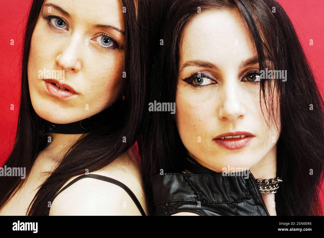 KARNATAKA BAND, YOUNG, PORTRAIT, 2004: The two female members of the ...