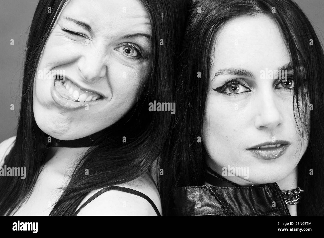 KARNATAKA BAND, YOUNG, PORTRAIT, 2004: The two female members of the ...